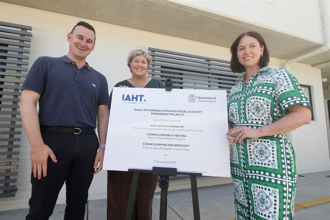 New affordable housing delivered for Moranbah - Isaac Regional Council